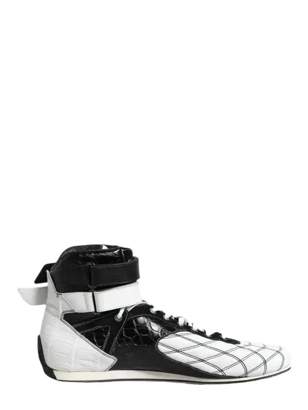 Dolce & Gabbana Quilted Touch-strap Sneakers - White