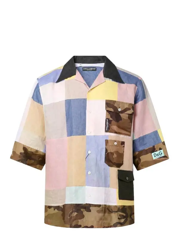 Dolce & Gabbana Patchwork-motif Shirt - Neutrals