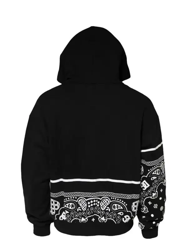 Dolce & Gabbana Bandana Print Hoodie - Black