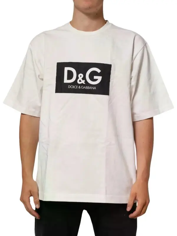 Dolce & Gabbana Logo-print Cotton T-shirt - White