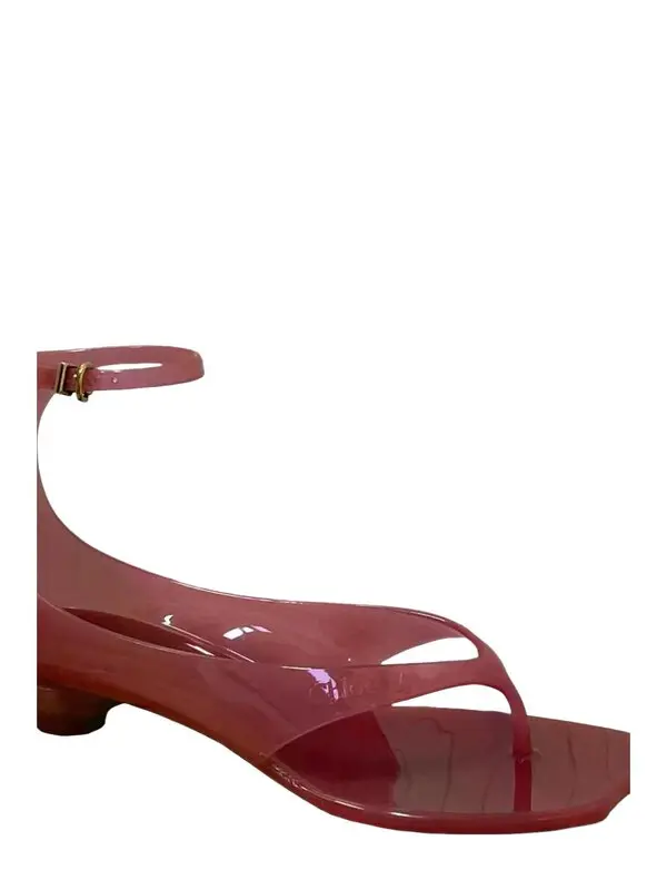 Chloé Jelly Ankle-strap Thong Sandals - White