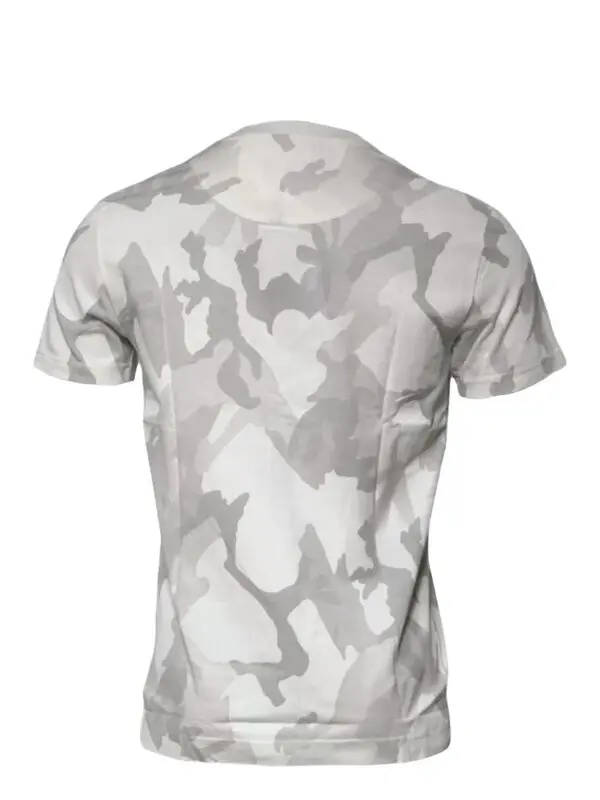Dolce & Gabbana Camouflage-print Cotton T-shirt - White