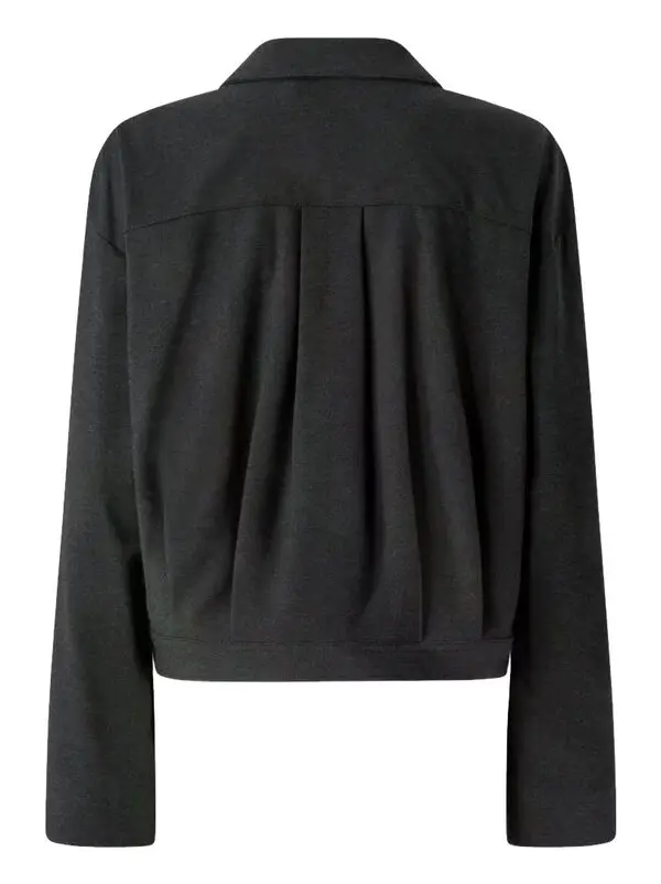 Pinko Pleated Detail Button Jacket - Grey