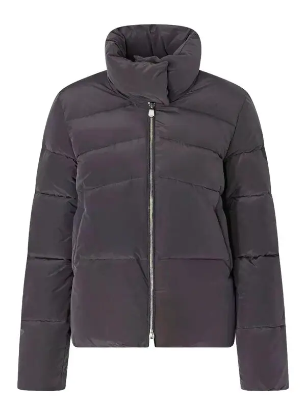 Pinko Quilted High-neck Zip-up Jacket - Grey