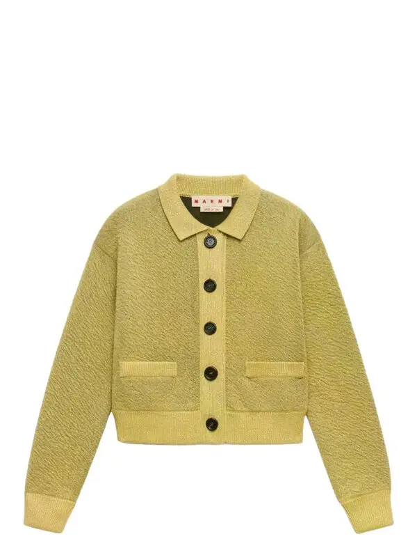 Marni Button-up Wool Cardigan - Yellow