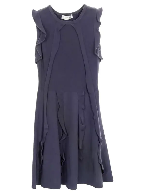 Valentino Garavani Ruffled Mini Dress - Blue