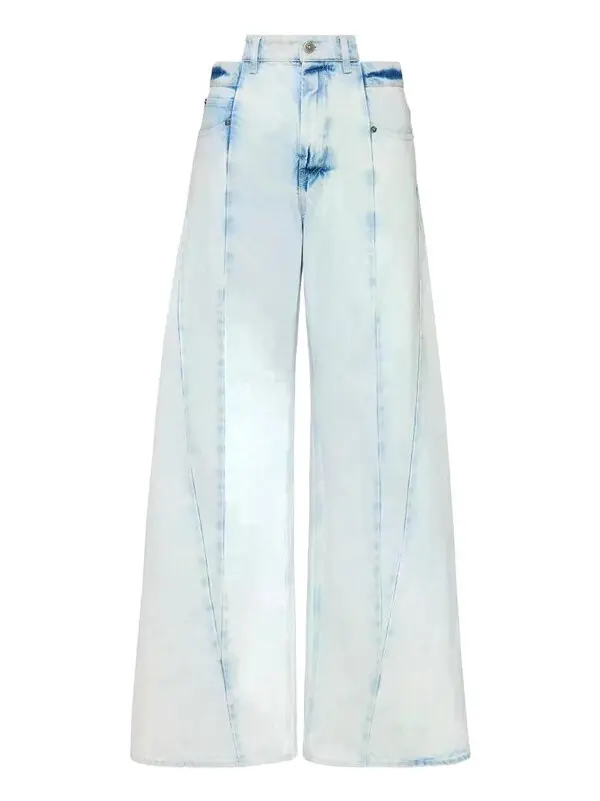 MAISON MARGIELA Spliced Curved-seam Jeans - Blue