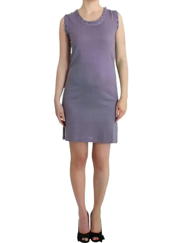 John Galliano Braided Detail A-line Mini Dress - Purple
