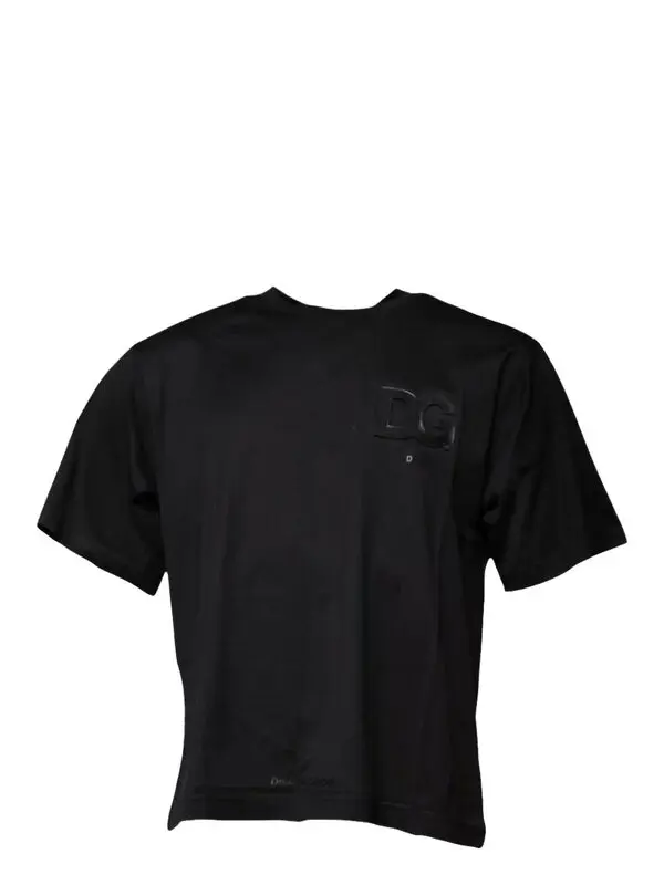 Dolce & Gabbana Dg Logo-embossed T-shirt - Black