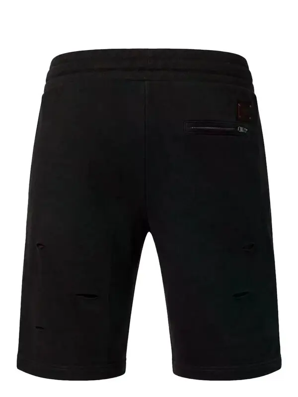 Dolce & Gabbana Distressed Jersey Drawstring Shorts - Brown