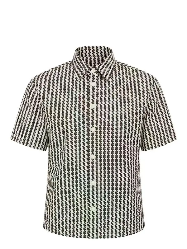 Dolce & Gabbana Geometric Print Short-sleeve Shirt - White