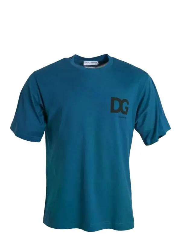 Dolce & Gabbana Dg Logo-print T-shirt - Blue