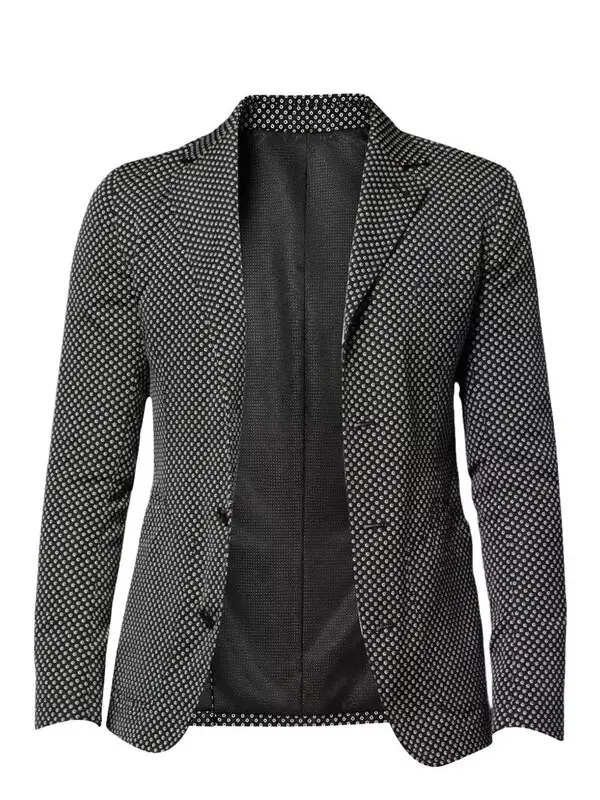 Dolce & Gabbana Patterned Notch-lapel Blazer - Black