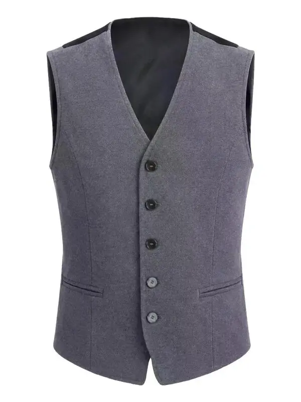 Costume National V-neck Button-up Waistcoat - Grey