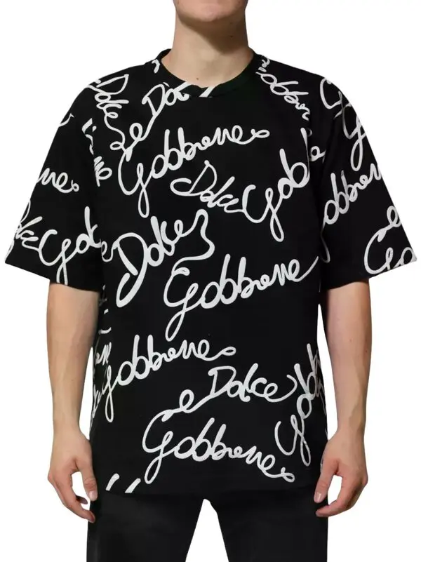 Dolce & Gabbana Dg Logo-print T-shirt - Black