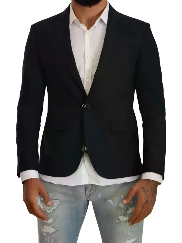 DOMENICO TAGLIENTE Single-breasted Notch-lapel Blazer - Blue