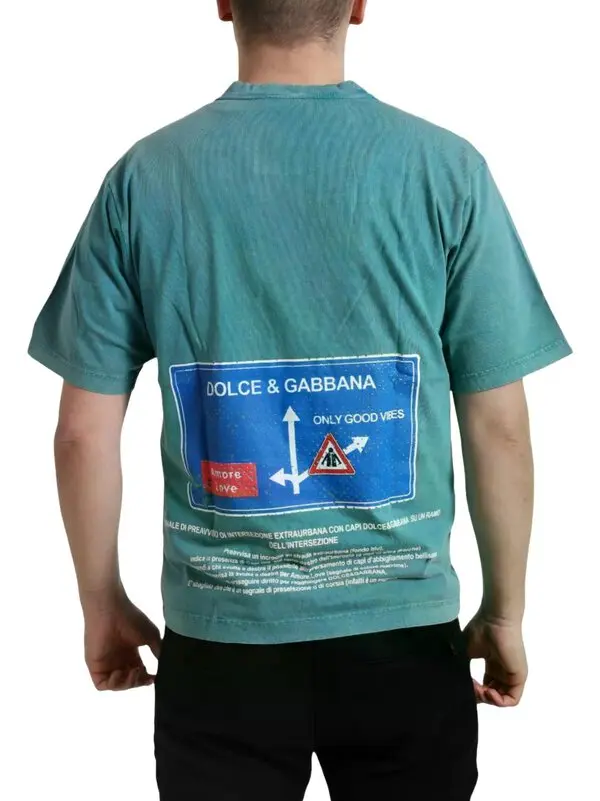 Dolce & Gabbana Milano Graphic-print T-shirt - Blue