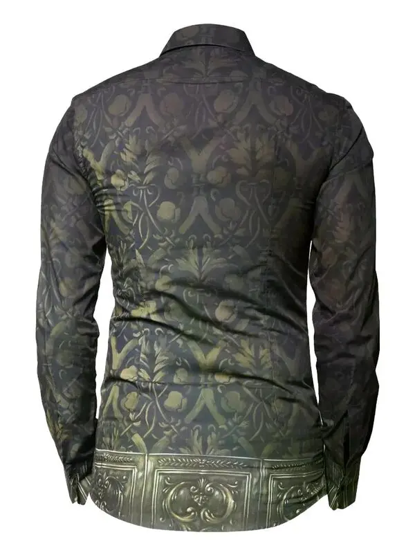 Dolce & Gabbana Gold Lion-print Shirt - Black