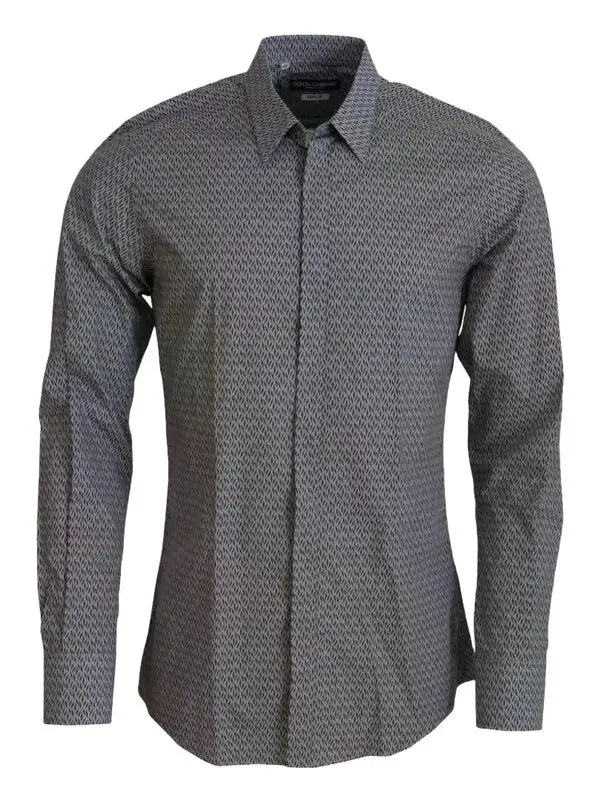 Dolce & Gabbana Geometric-pattern Shirt - Grey