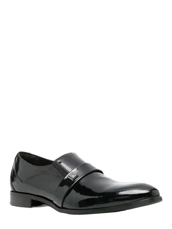 CARLO PIGNATELLI Patent Finish Slip-on Shoes - Black