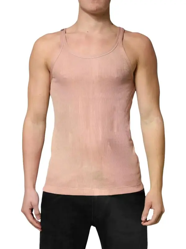 Dolce & Gabbana Ribbed-knit T-shirt - Pink