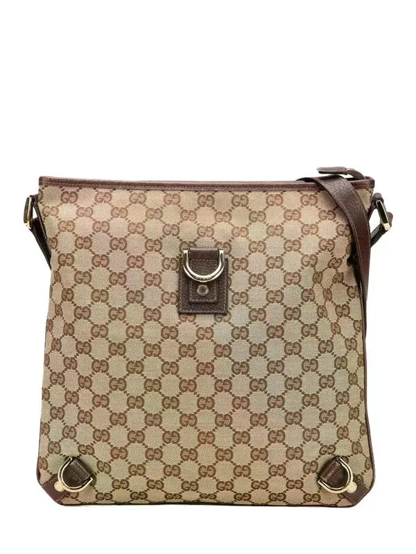 Gucci Gg Canvas Abbey D-ring Crossbody Bag - Brown