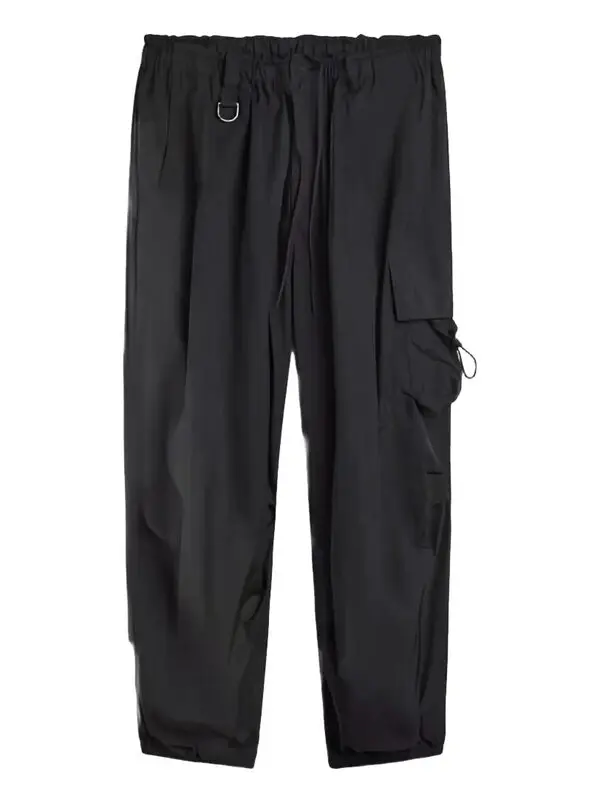Y3 Side Stripe Wide-leg Track Pants - Black