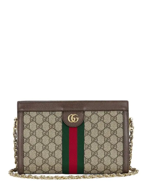FWRD RENEW Gucci Ophidia Shoulder Bag - Brown
