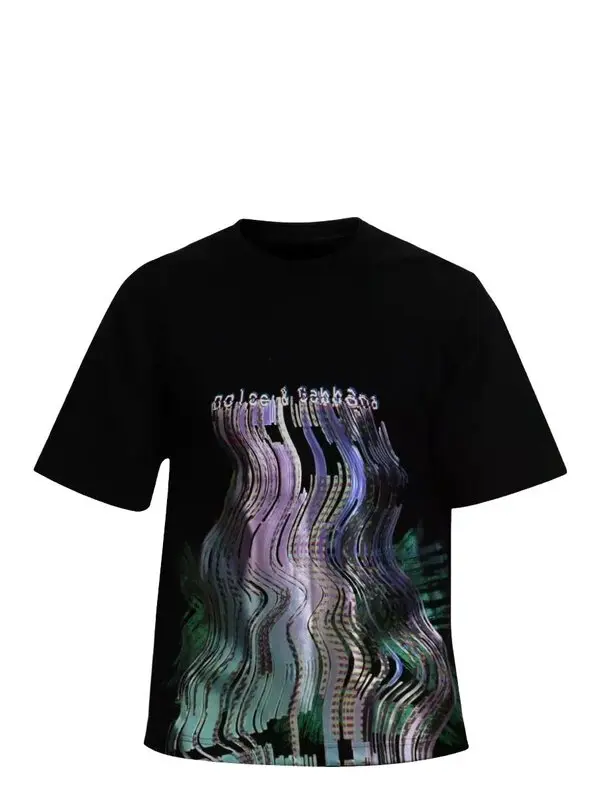 Dolce & Gabbana Logo-print Crew-neck T-shirt - Black