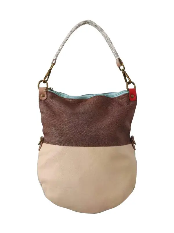EBARRITO Snakeskin-print Leather Tote Bag - Neutrals