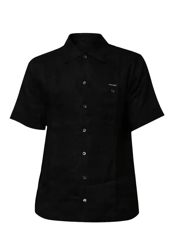 Carhartt Work In Progress Logo-patch Short-sleeve Shirt - Black