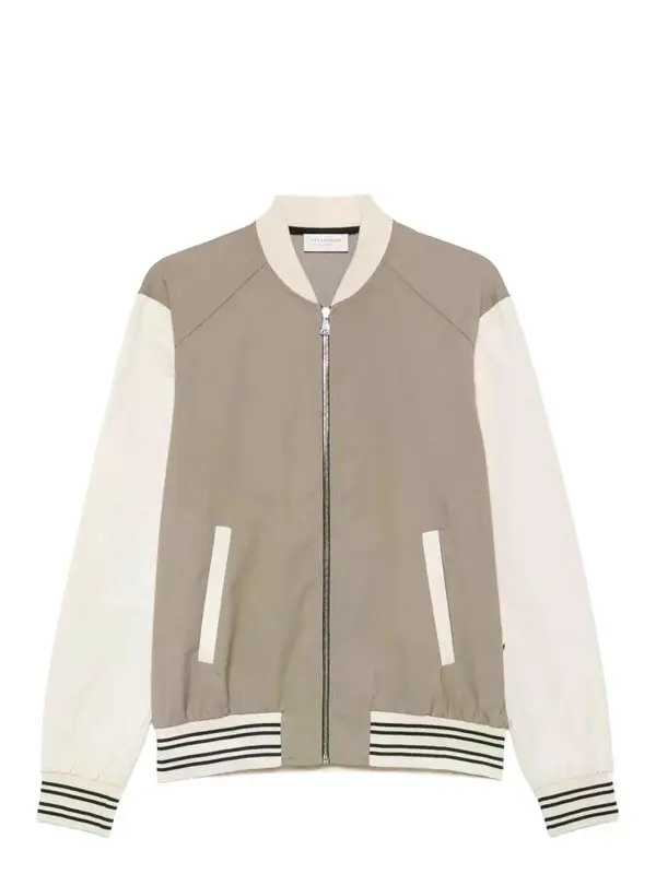 YES LONDON Color-block Bomber Jacket - Grey
