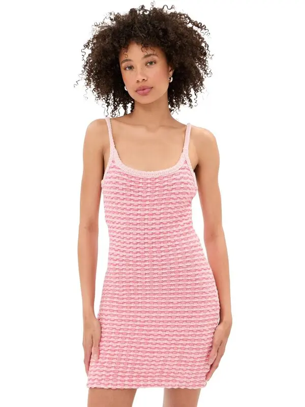 LE BOP Noemi Knit Mini Dress - Pink