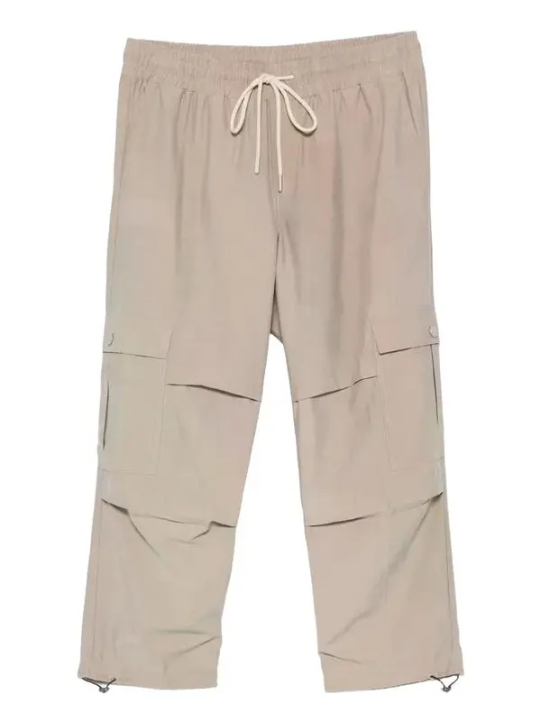YES LONDON Cargo Drawstring Trousers - Neutrals