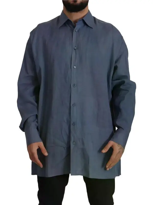 Dolce & Gabbana Linen Shirt - Blue