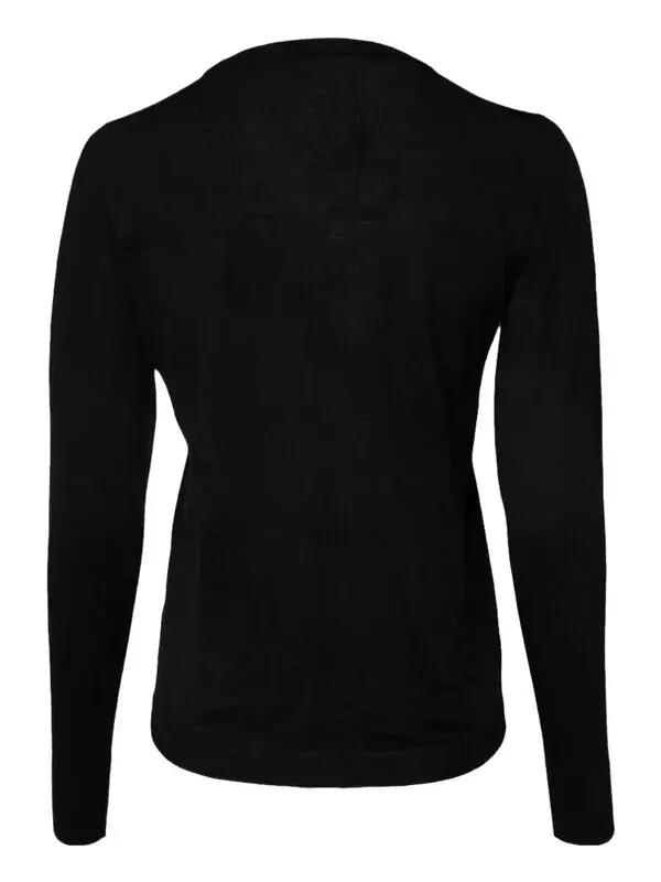 Dolce & Gabbana Fine-knit Round-neck Sweater - Black