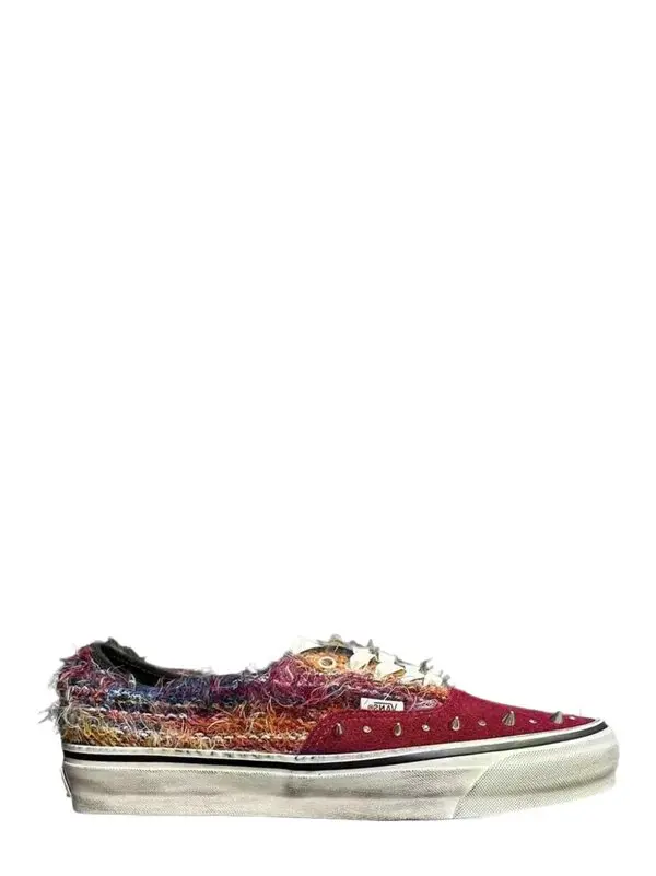VANS Authentic Studded Fringed Sneakers - Red