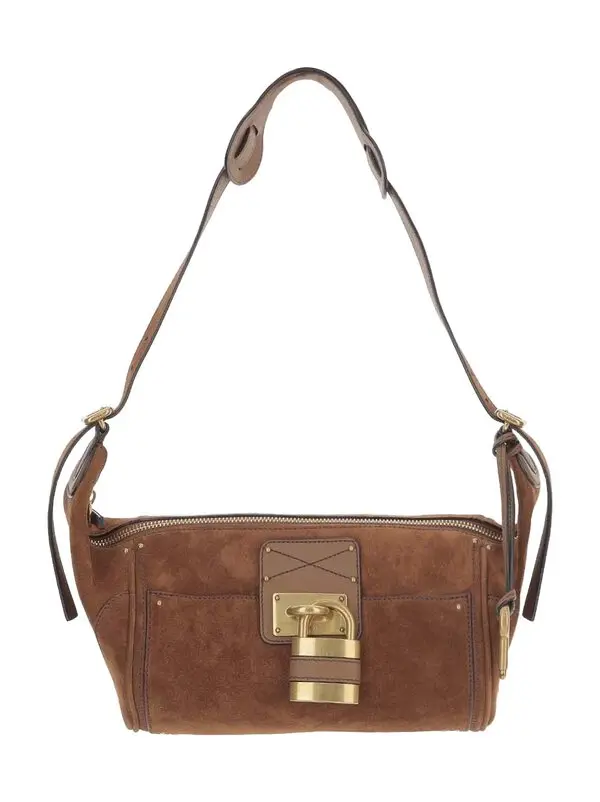 Chloé Paddington Suede Crossbody Bag - Brown