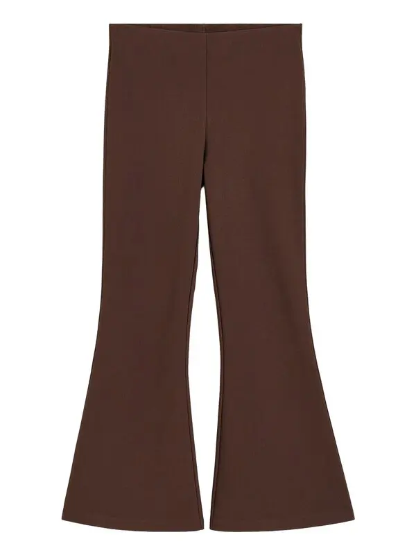BY MALENE BIRGER Stretch Nylon Flared Pants - Brown