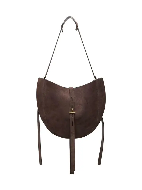 MINOBOSSI Lizzie Suede Handbag - Brown