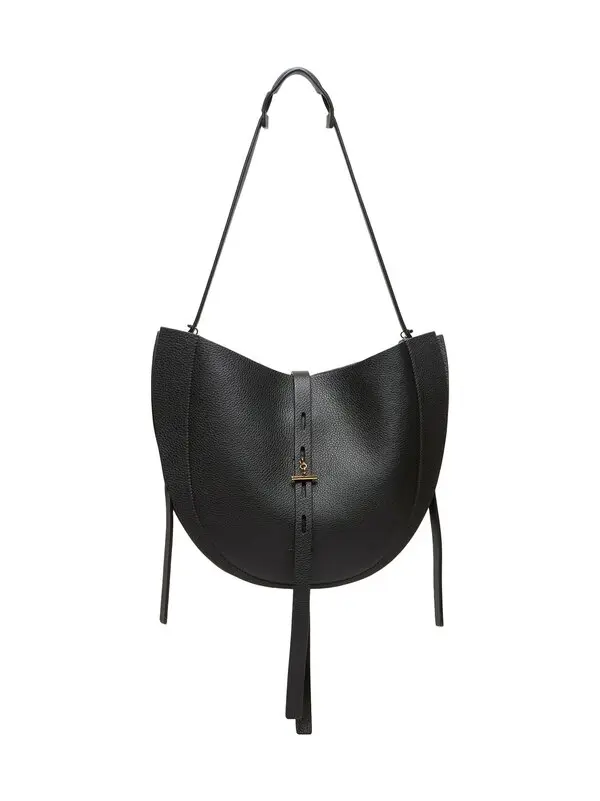 MINOBOSSI Lizzie Bag In Textured Leather - Black