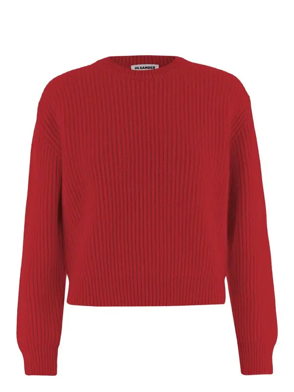 JIL SANDER Wool Sweater - Red