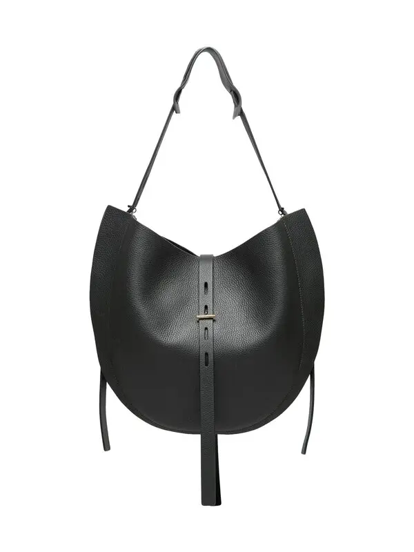 MINOBOSSI Liz Bag In Textured Leather - Black