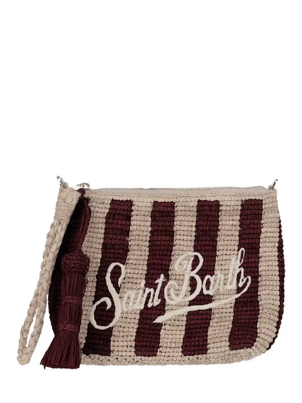 MC2 SAINT BARTH Raffia Clutch - Multi