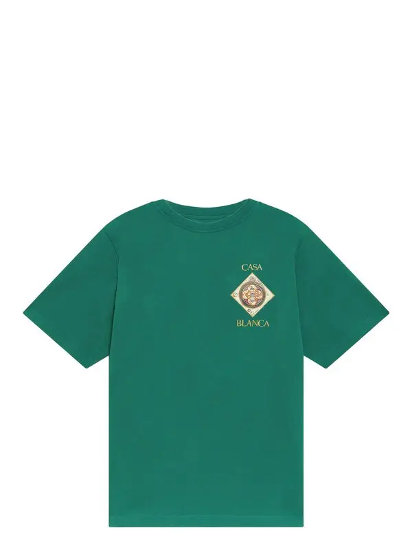 Casablanca Printed Cotton T-shirt - Verde