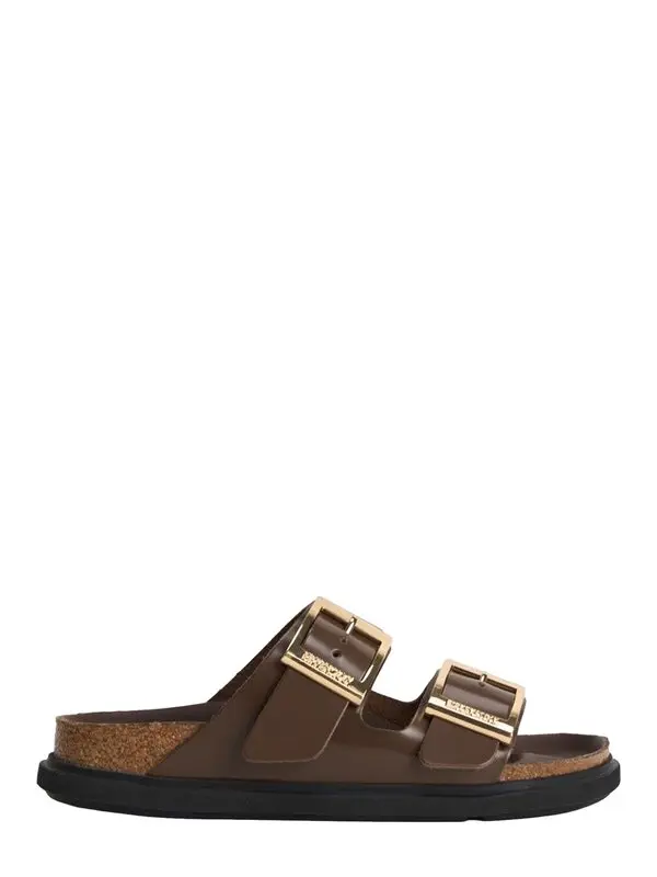 BIRKENSTOCK Arizona Leather Sandals - Marrone