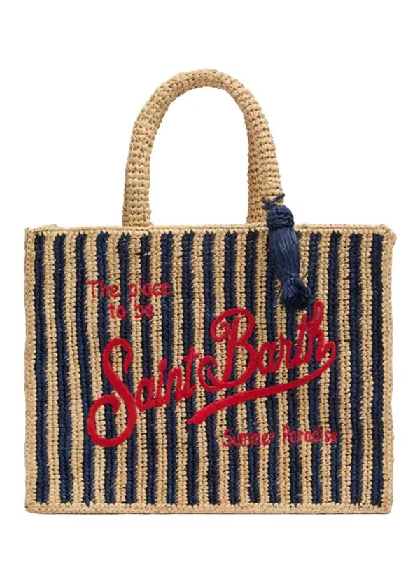 MC2 SAINT BARTH Rafia Collette Bag - Multi