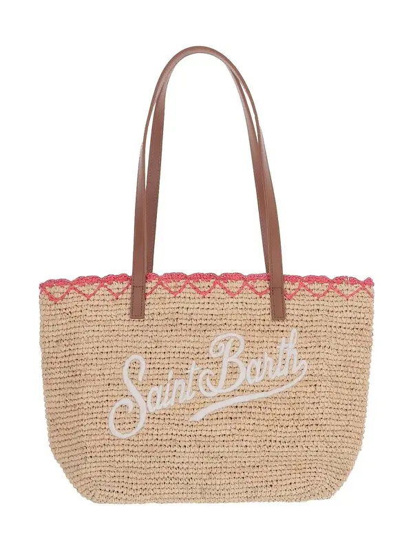 MC2 SAINT BARTH Raffia Tote Bag - Natural