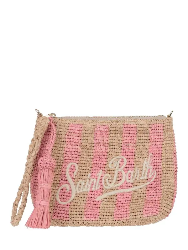 MC2 SAINT BARTH Raffia Clutch - Multi