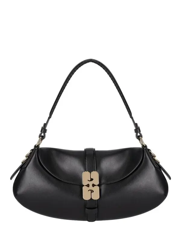 GANNI Kat Baguette Bag - Black